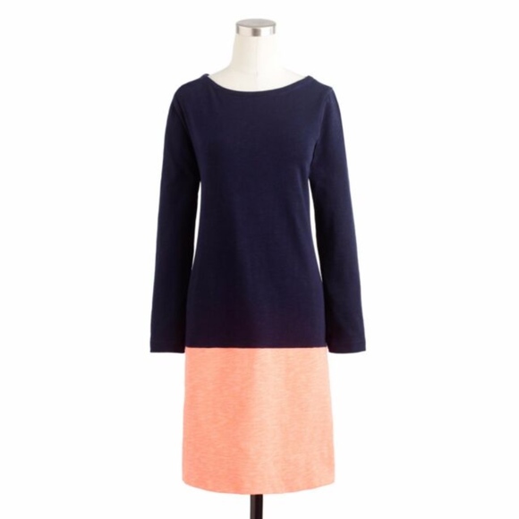 J. Crew | Dresses | J Crew Navy Pink Colorblock Maritime Dress | Poshmark